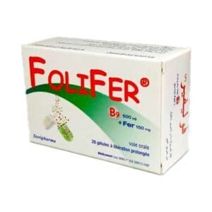 FOLIFER B9 FER 28 GELULES - Pharmacie ABMpharma, pharmacie et ...