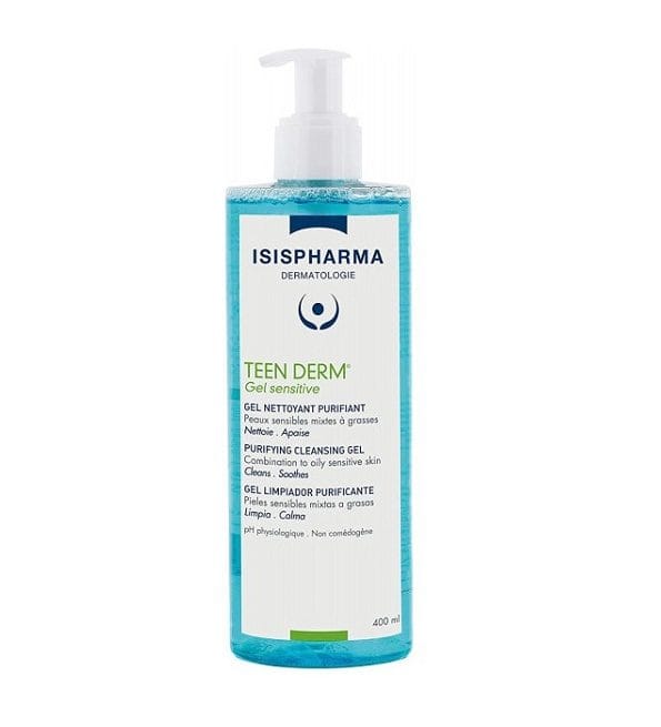 Gel Sensible ISISPHARMA Teen Derm: Hydrate et Apaise la Peau Sensible