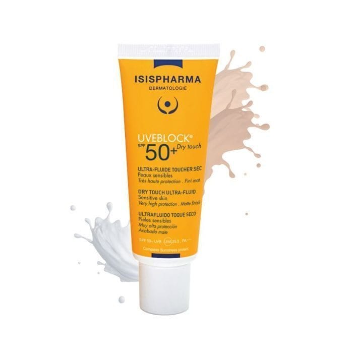 ISISPHARMA UVEBLOCK SPF 50 DRY TOUCH ULTRA FLUIDE TEINTE CLAIRE 40 ML ...