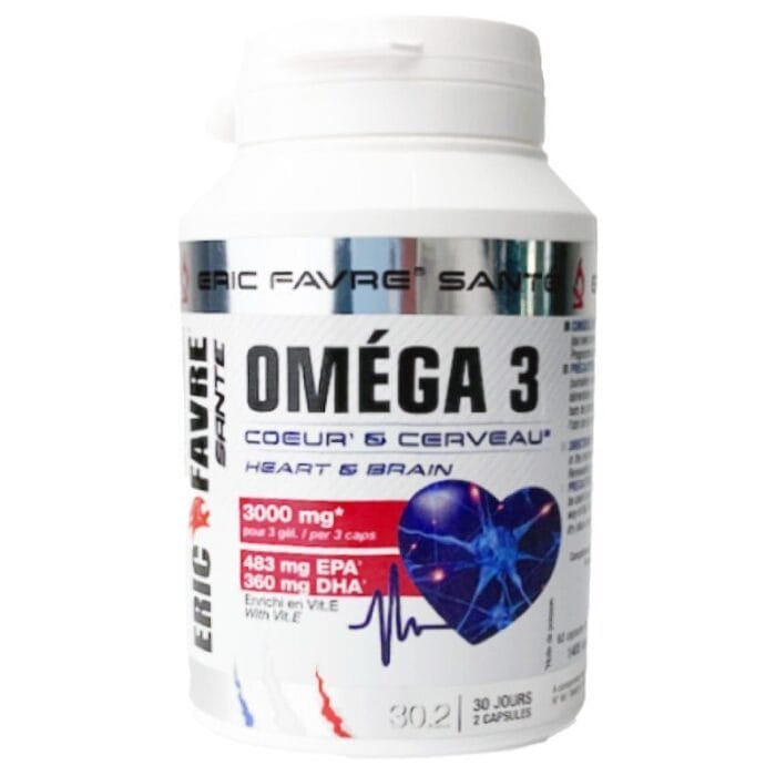 ERIC FAVRE OMEGA 3 CŒUR ET CERVEAU 120 CAPSULES - Pharmacie ABMpharma ...