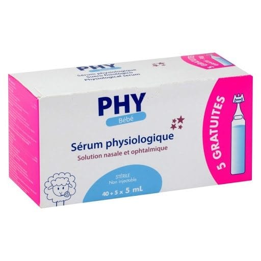 PHY BÉBÉ SÉRUM PHYSIOLOGIQUE 45*5ML - Pharmacie ABMpharma, pharmacie et parapharmacie à Agadir