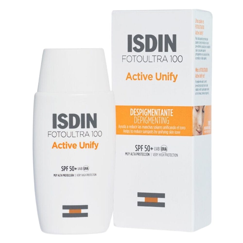 ISDIN FOTOULTRA 100 INVISIBLE ACTIVE UNIFY 50+SPF CORRIGE TRANSPARENT ...