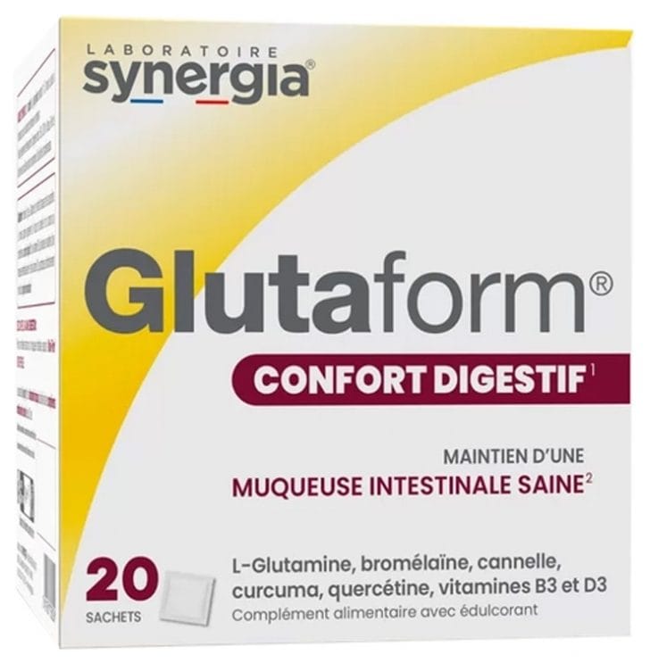 Synergia Glutaform Confort Digestif 20 Sachets | Pharmacie ABMpharma ...
